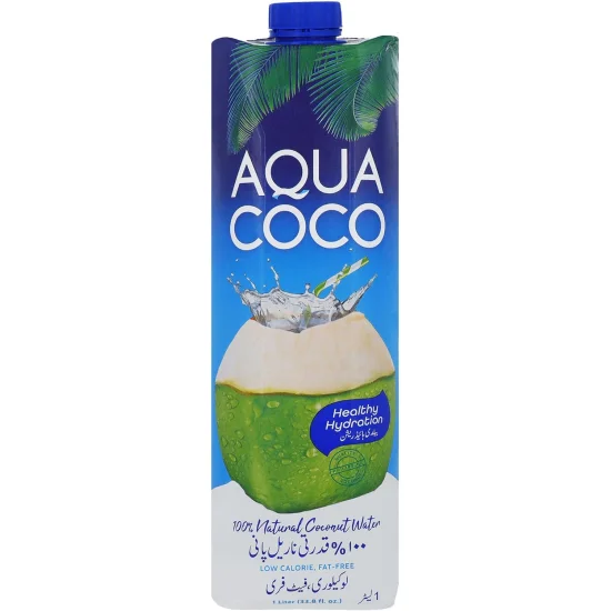 Aqua Coco Coconut Water 1Ltr, Pack Of 12